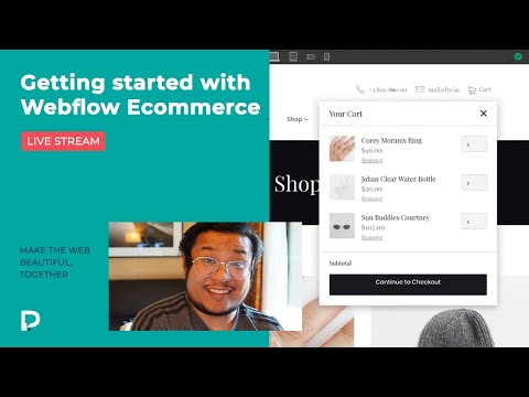Webflow Ecommerce Basics | nocode.video