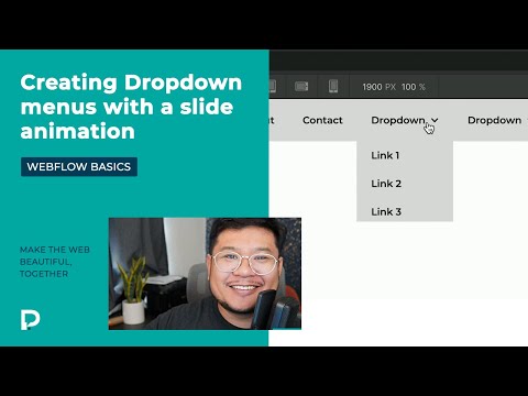 Creating Dropdown menu slide animations in Webflow - Tutorial | nocode.video