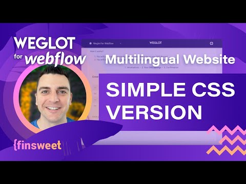 Weglot for Webflow - Simple CSS Version | nocode.video