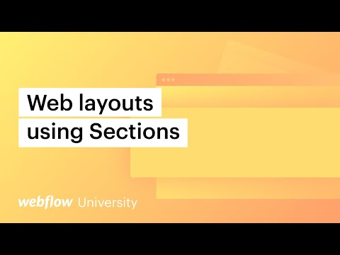 Create 3D perspective & organize content using Sections — Webflow tutorial | nocode.video