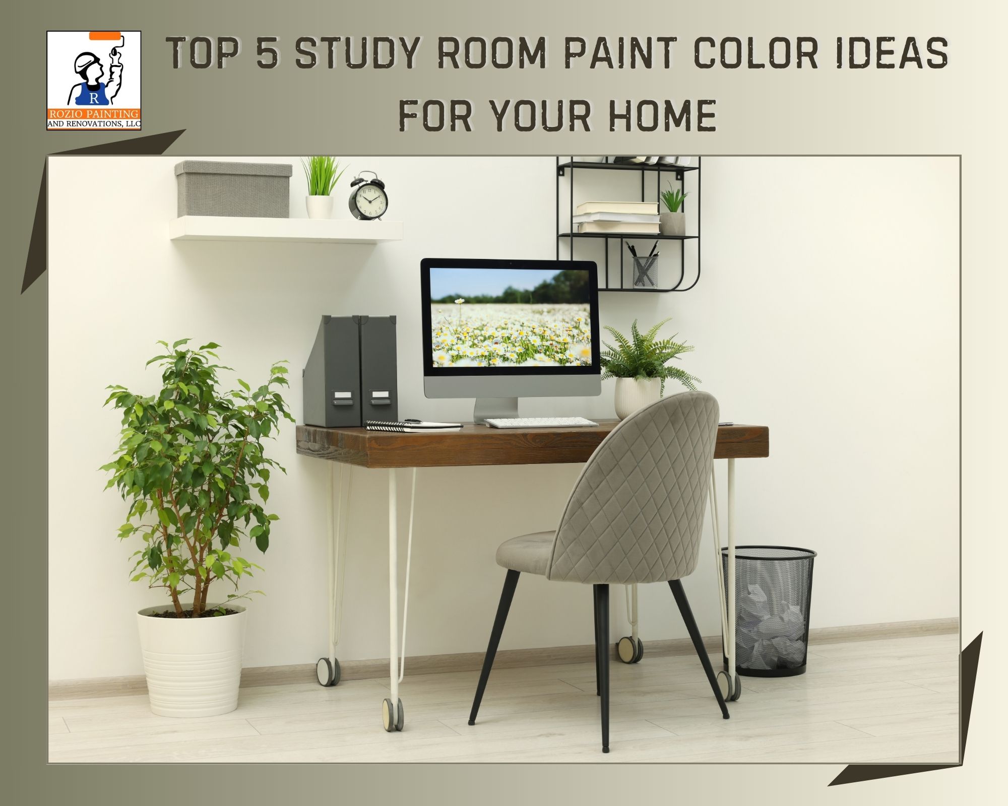 TOP 5 STUDY ROOM WALL PAINT COLOR IDEAS FOR YOUR HOME