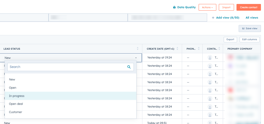 How to keep HubSpot leads list updated & without duplicates