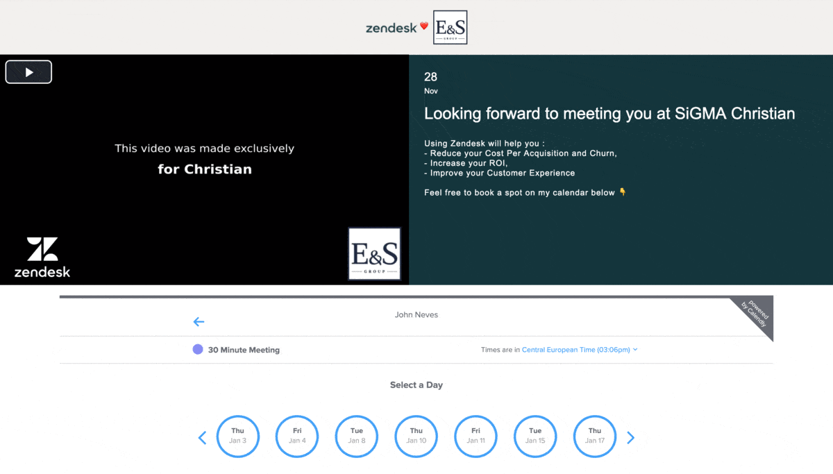 [Zendesk] Growing the pipeline with lemlist personalized landing page