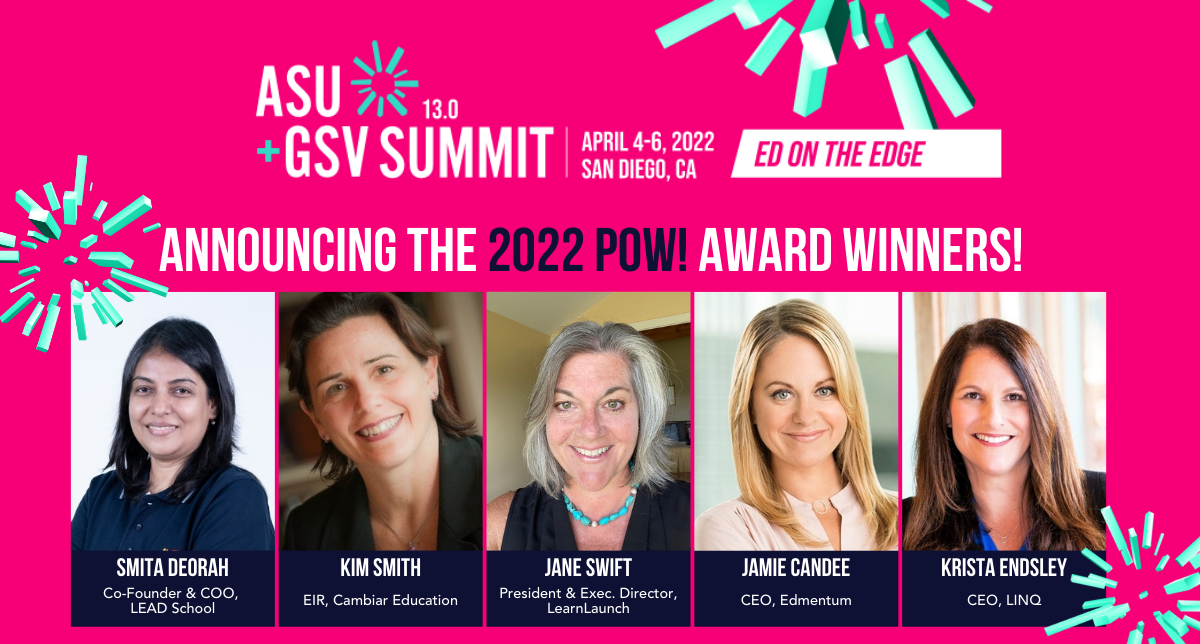 Announcing the 2022 POW! Award Winners