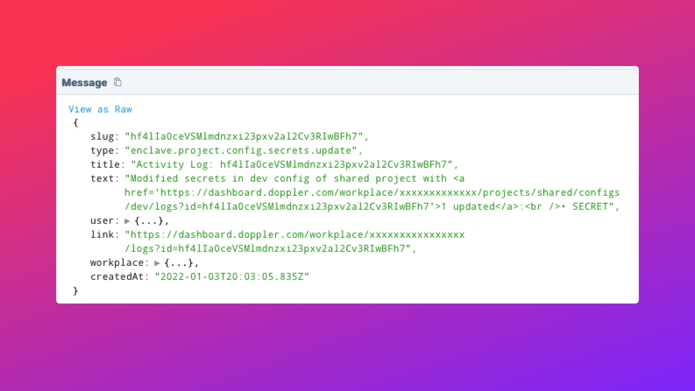 Doppler: Forward activity logs to Splunk or Sumo Logic