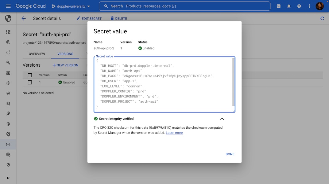 GCP Secret Manager Integrations | Doppler SecretOps