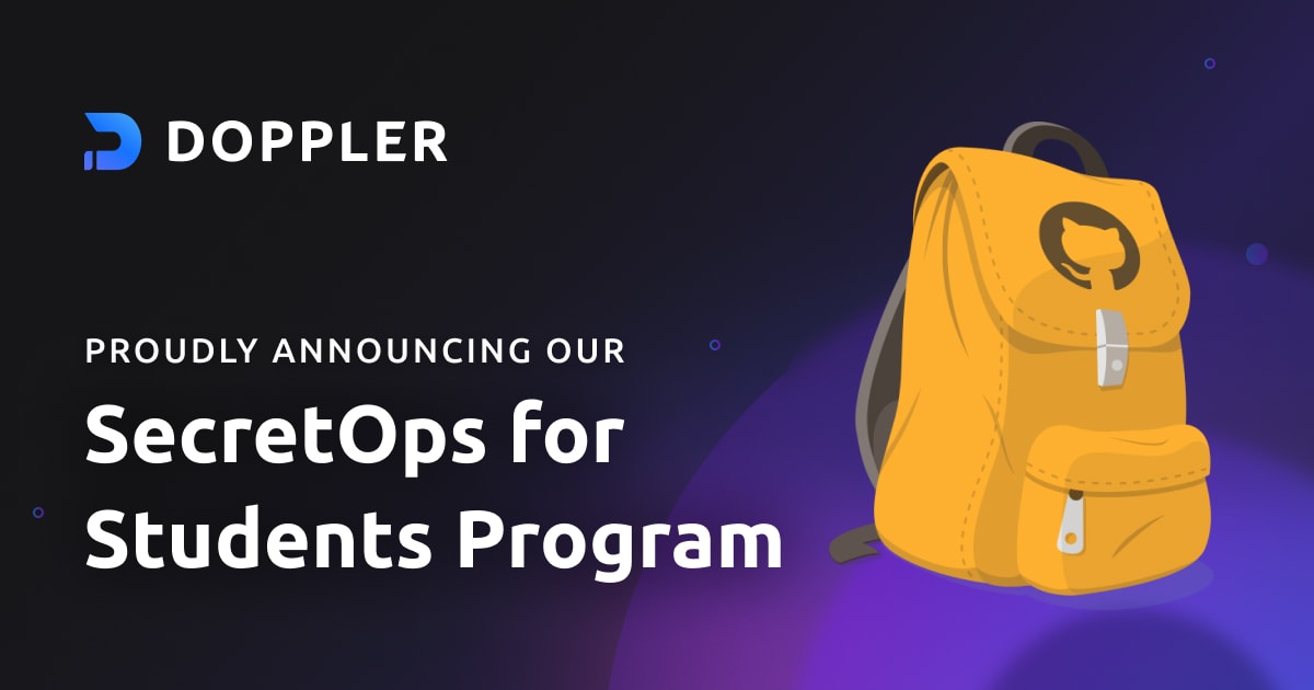 Announcing our Doppler SecretOps for Students Program