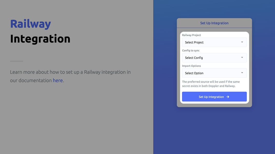 Railway Integrations | Doppler SecretOps