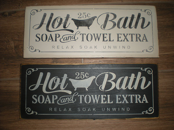 Jillians Country Home - Handmade Hot Bath Sign