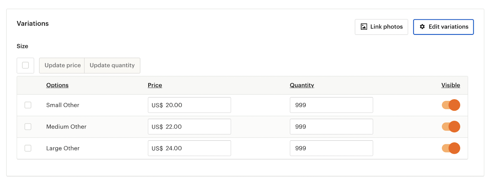 How To Add Variations To Your Etsy Listing
