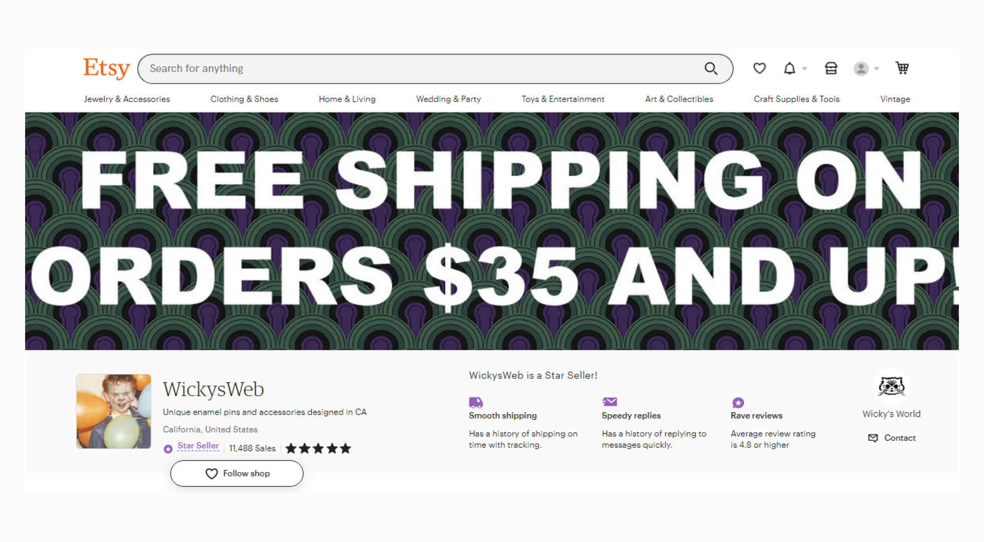 Etsy Seller Interview with Wicky of WickysWeb