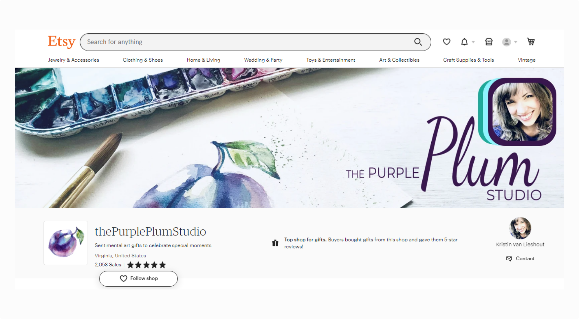 Etsy Seller Interview with Kristin of thePurplePlumStudio