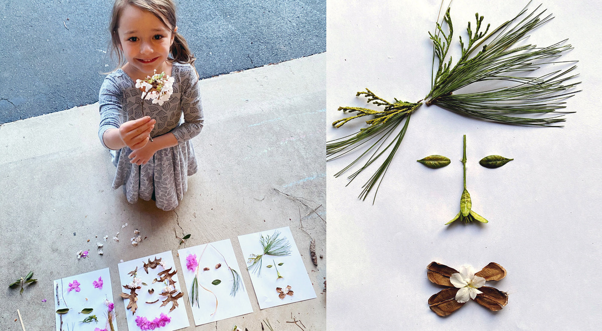 How to make floral art with your kids | Sawyer Blog