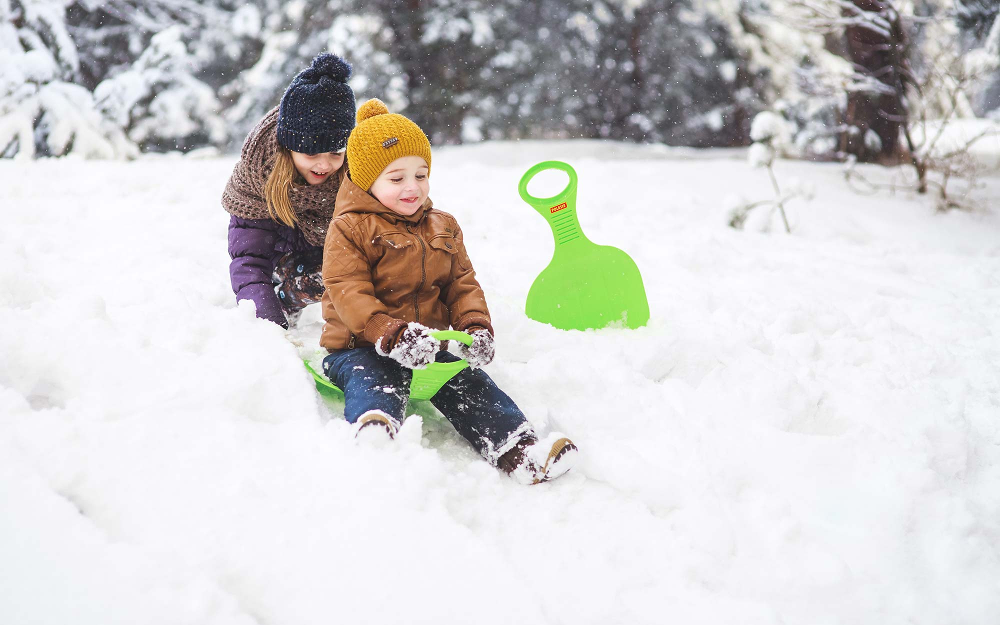 Kids Sledding
