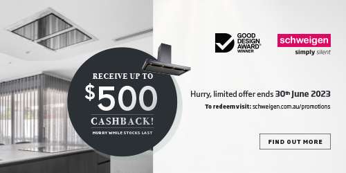 Schweigen Black Undermount Rangehood 600mm (Non-Silent) - NAUM-6B