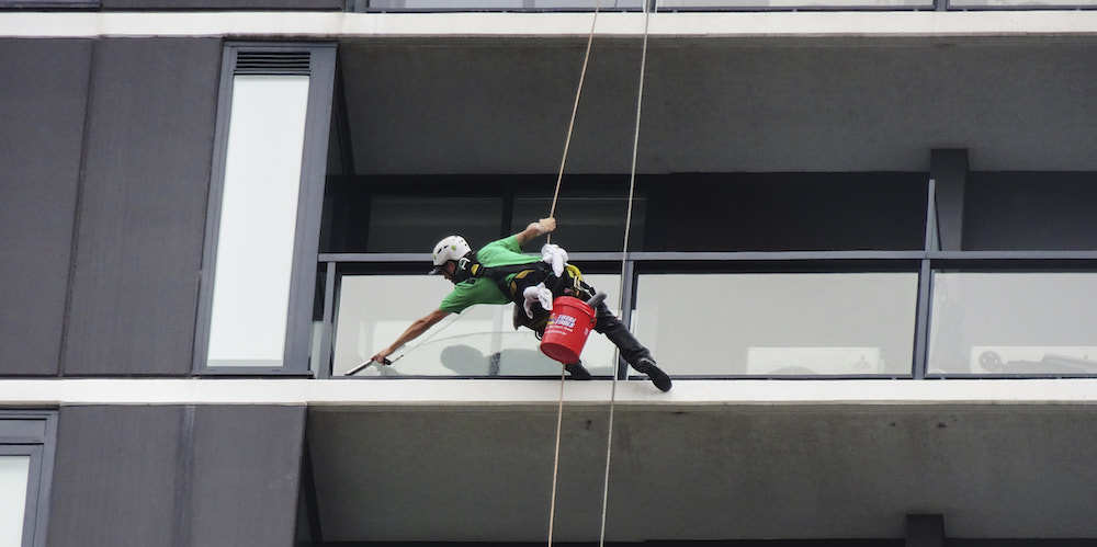 High-Rise Window Cleaning | Rope Access Window Cleaning