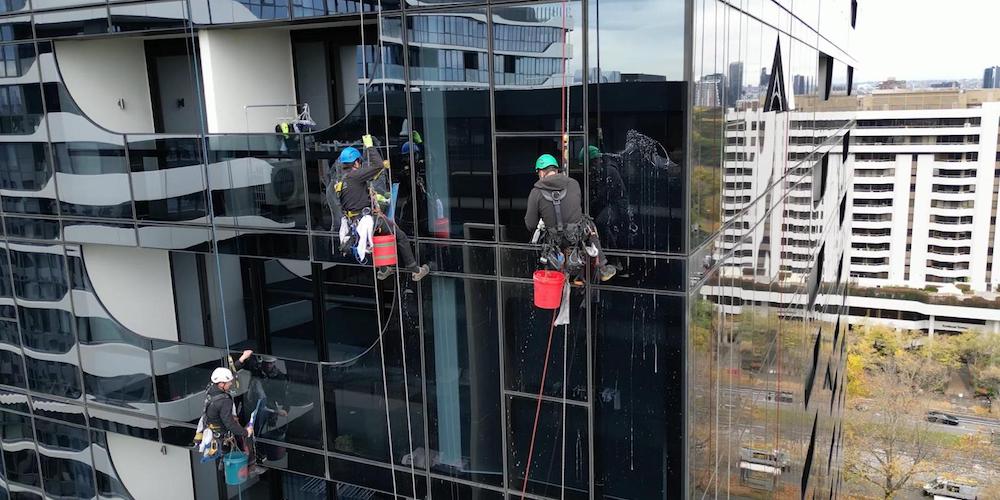 High-Rise Window Cleaning | Rope Access Window Cleaning