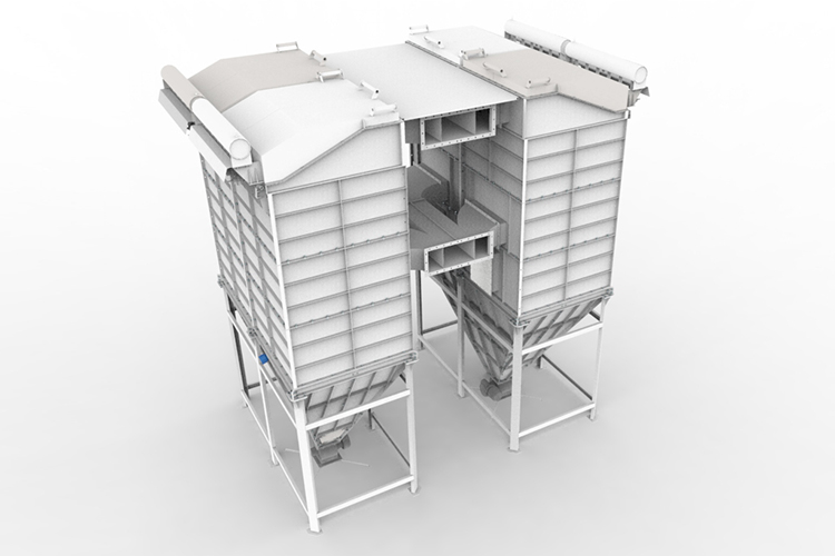 Explosion-proof industrial baghouse for dust collection systems