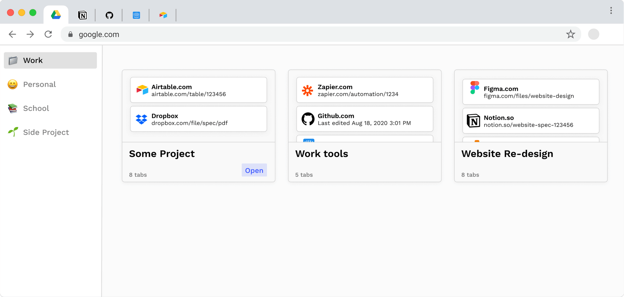 Chrome Bookmark Manager | Try Partizion