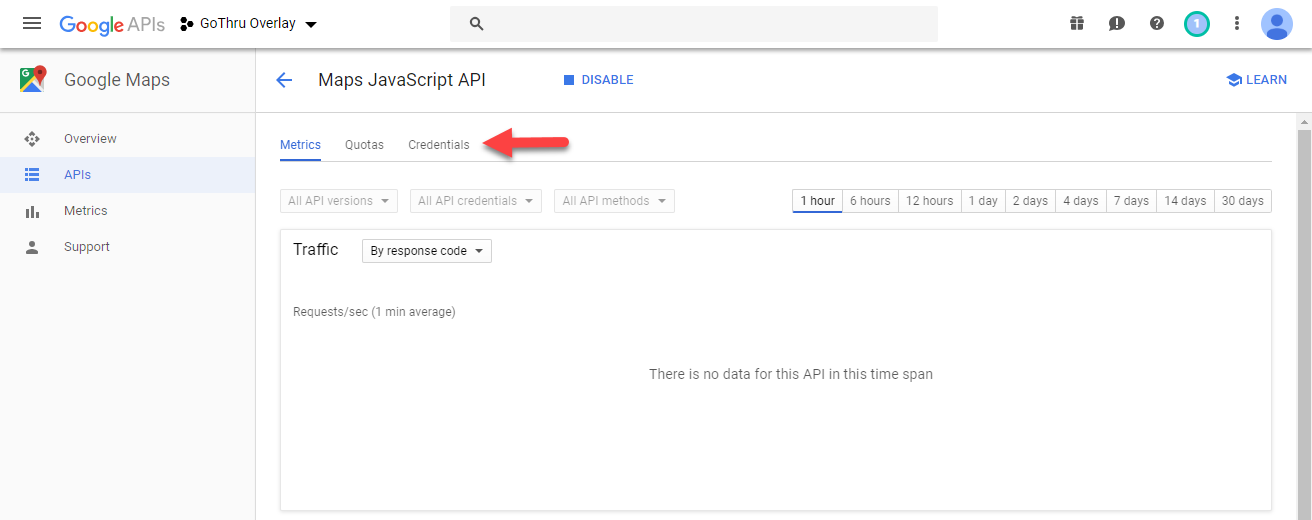 Create Google API Keys for your custom 360 Virtual Tours
