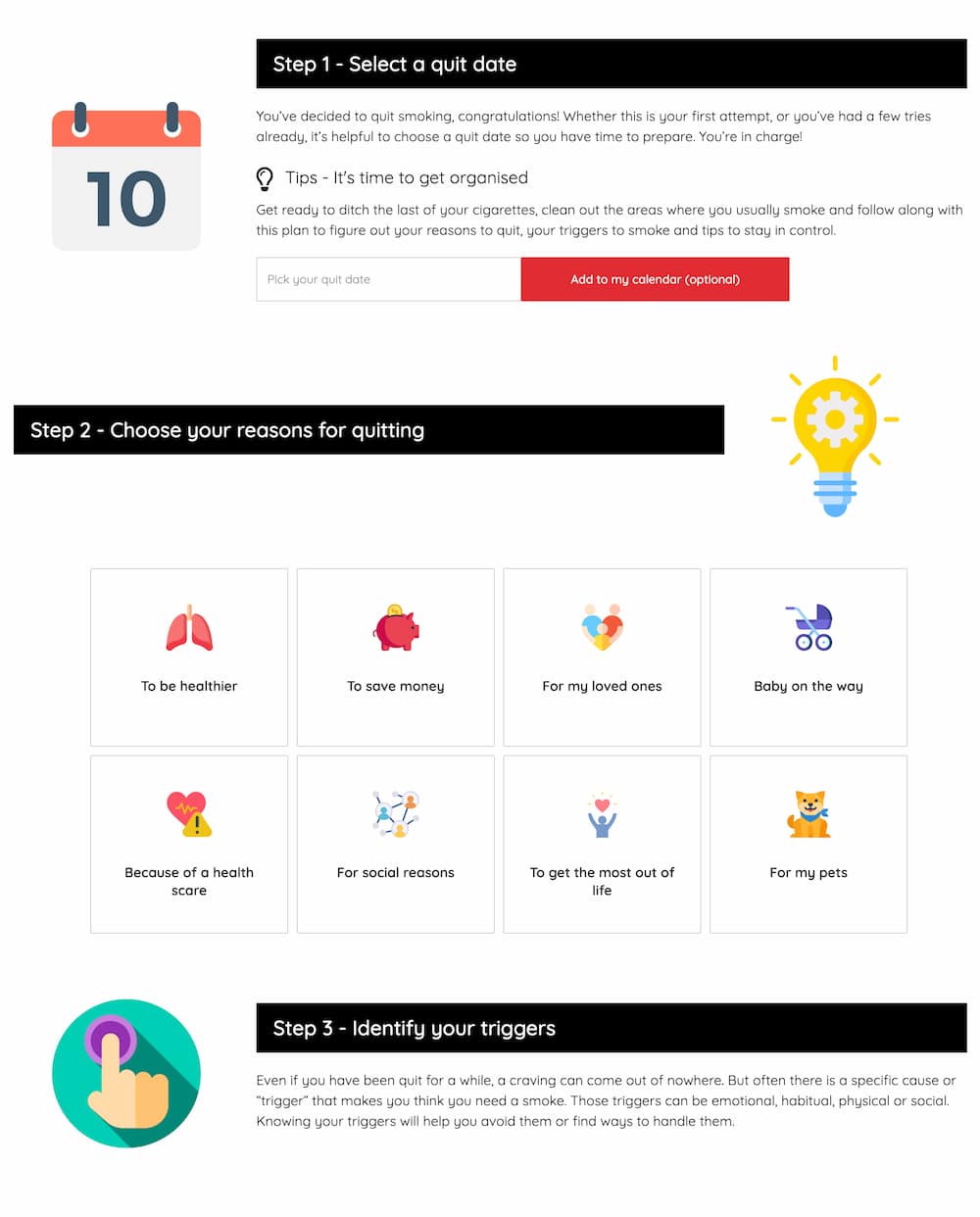 Quit Planner | Make Smoking History