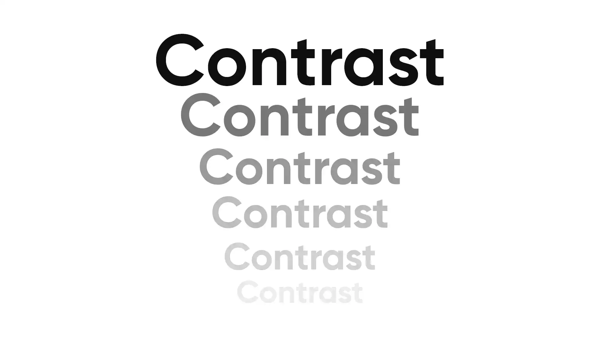Contrast in design – why it is important