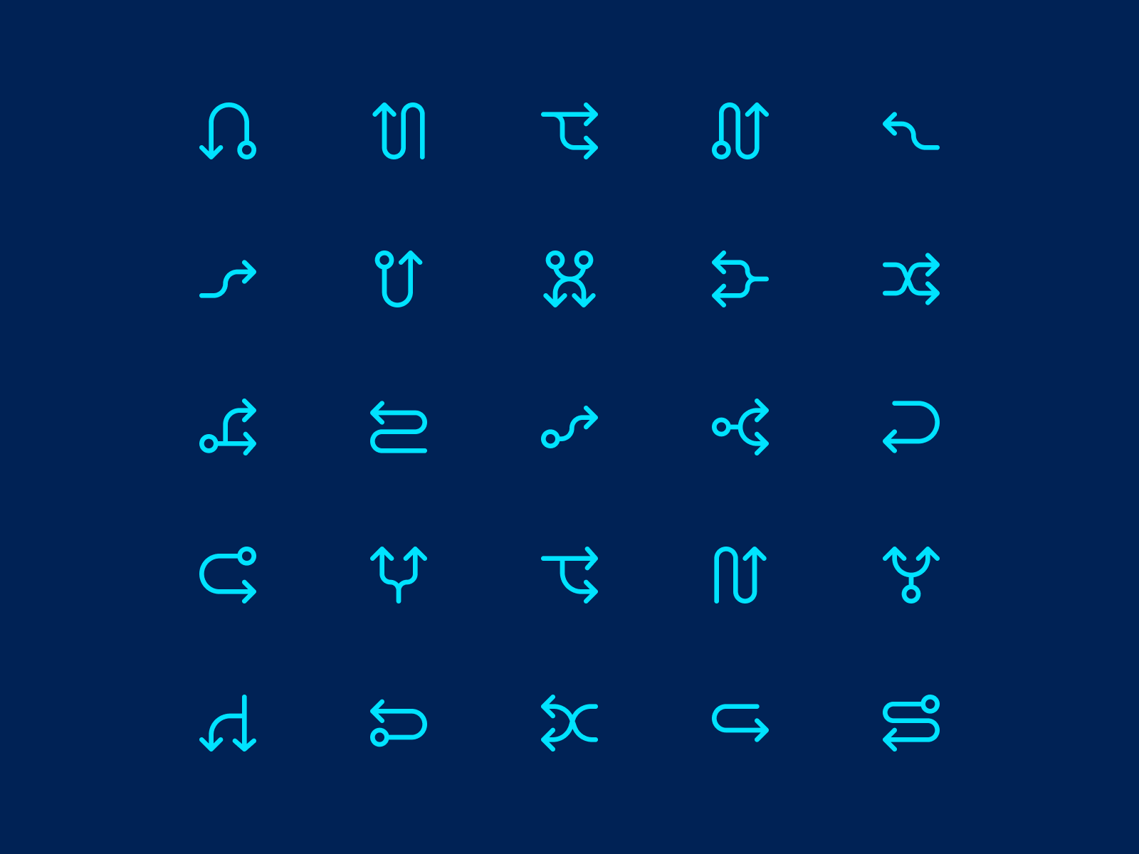 Wireframe Connectors Icon Pack – Tarful Creative