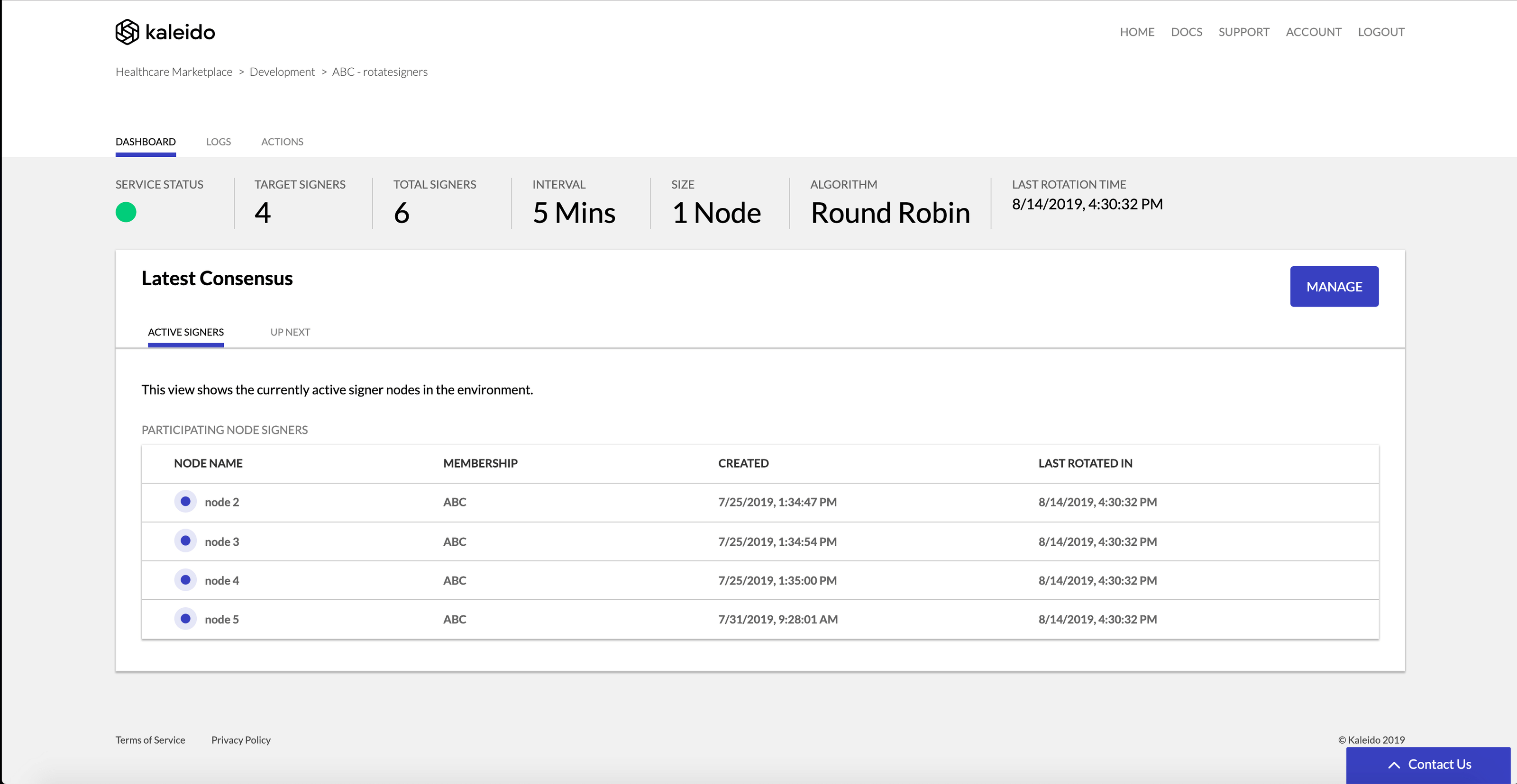 Rotate Signers Service for Blockchain Networks with IBFT Consensus