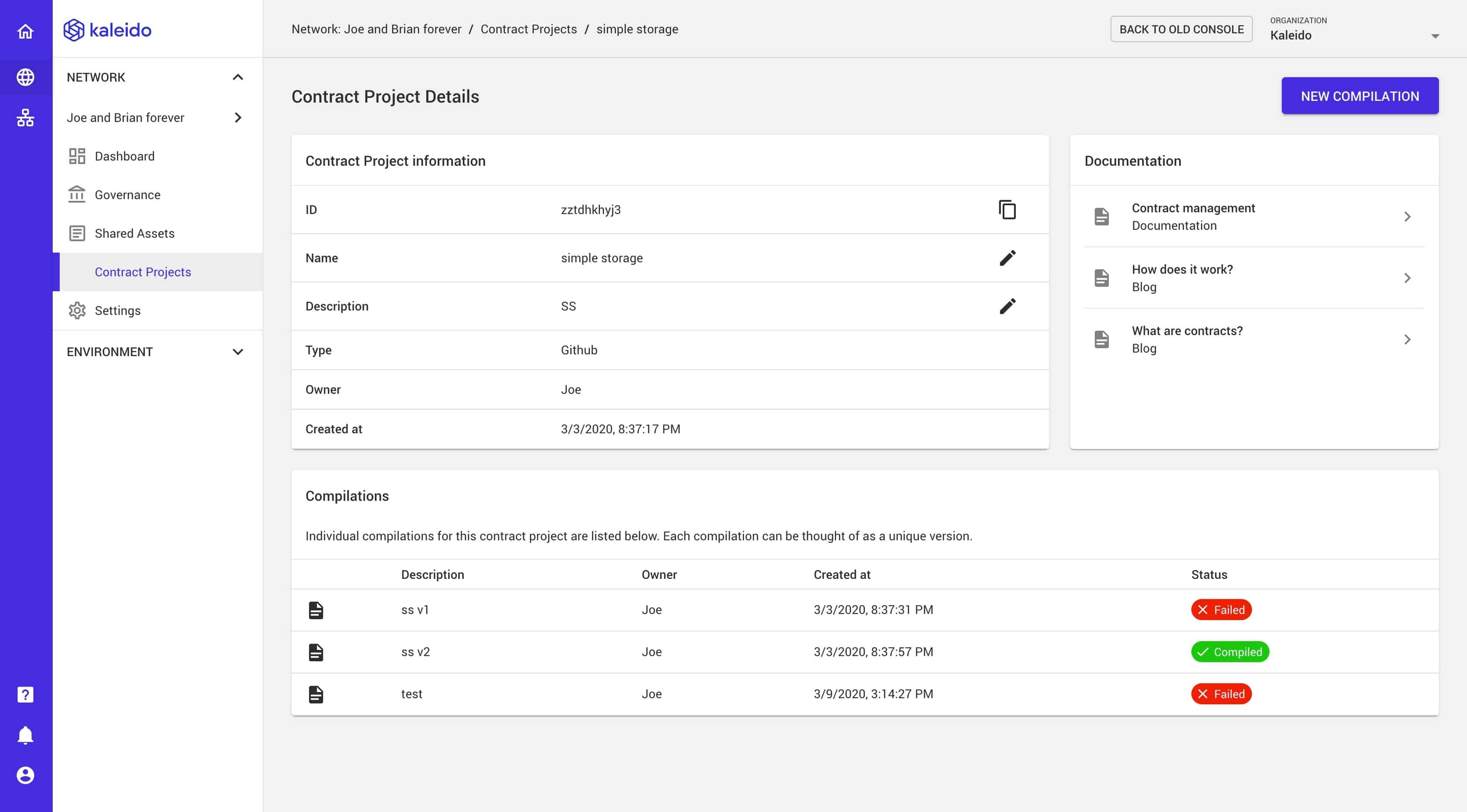 Smart Contract Management