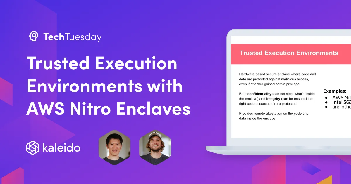 Trusted Execution Environments with AWS Nitro Enclaves