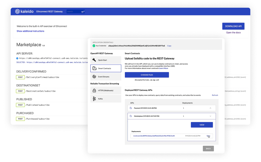 Event Streams for Blockchain Networks