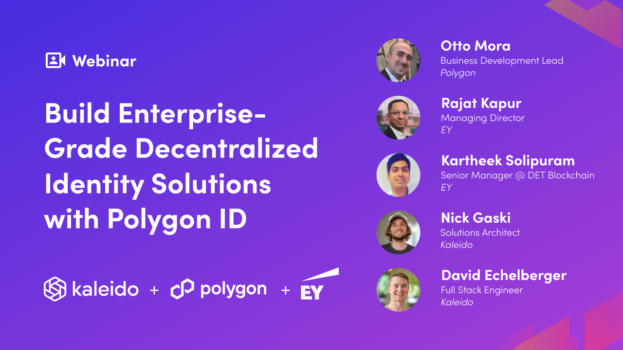 Build Enterprise-Grade Decentralized Identity Solutions with Polygon ID