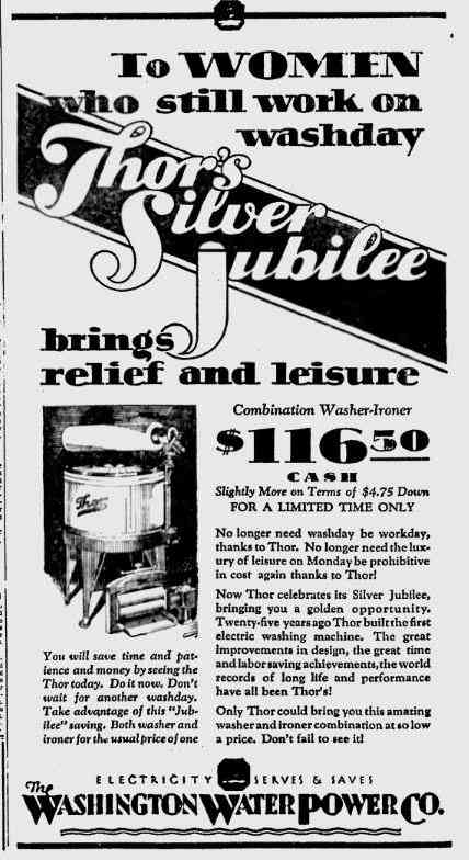 1920s Washing Machine Ad