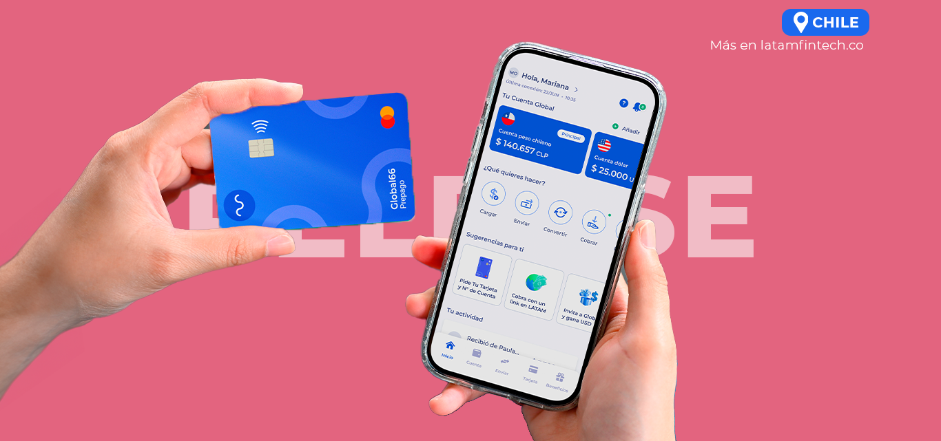 Paytech chilena Global66 presentó nueva funcionalidad en su tarjeta "Global66 Smart Card" para ...