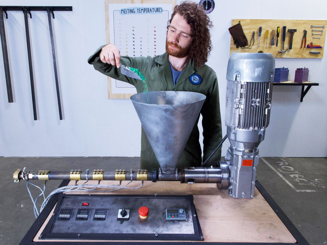 Start an Extrusion Workspace to Recycle Plastic