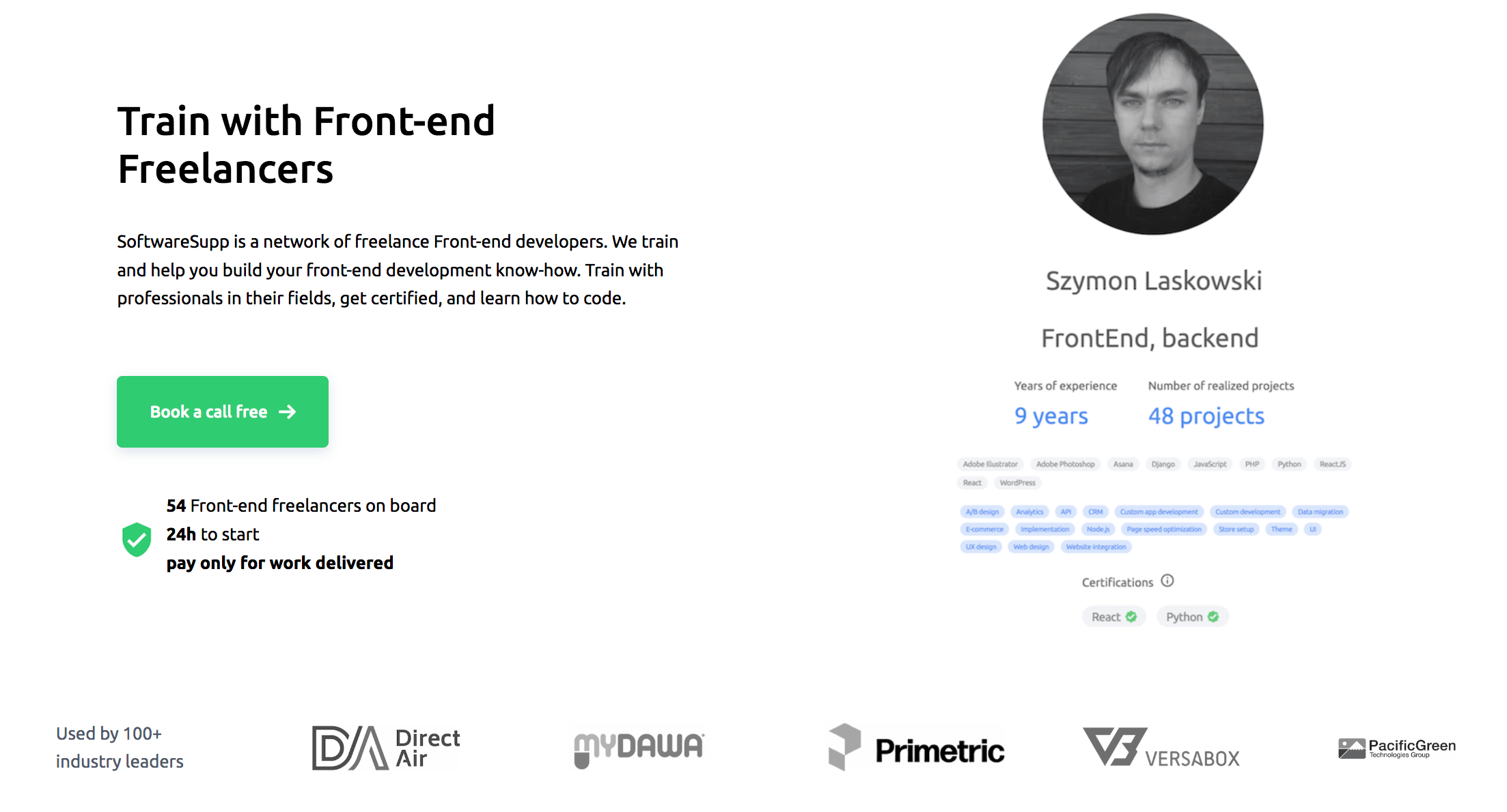 Train with Front-end Freelancers