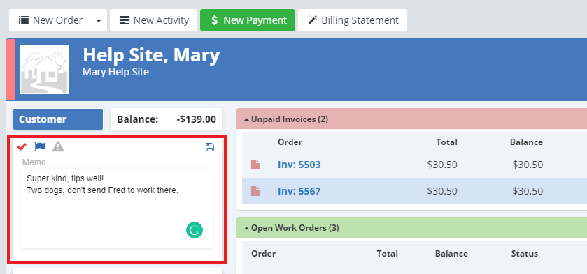 Note Types in ServiceMonster | ServiceMonster Help