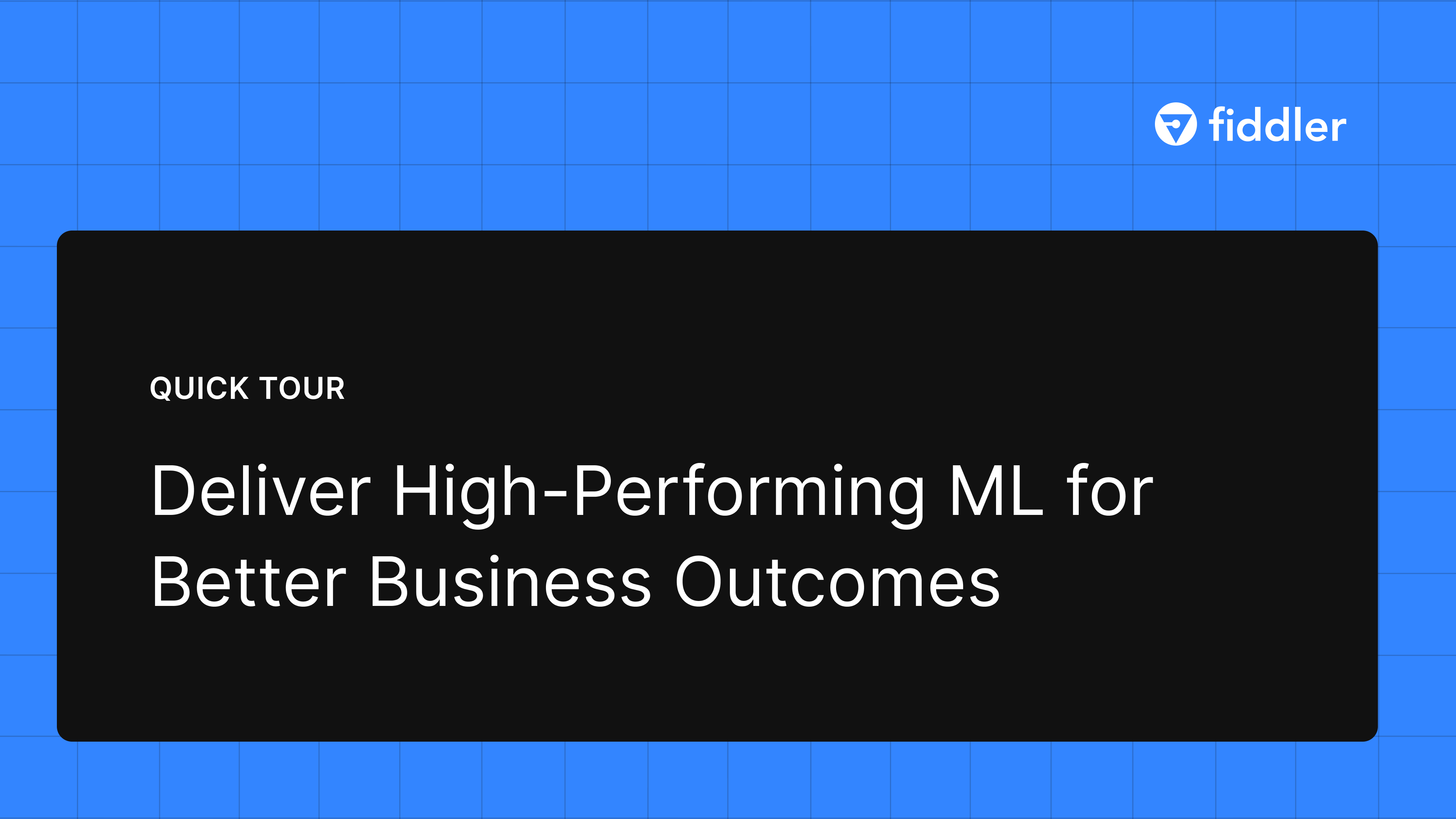 Demo Quicktour Deliver High Performing Ml For Better Business