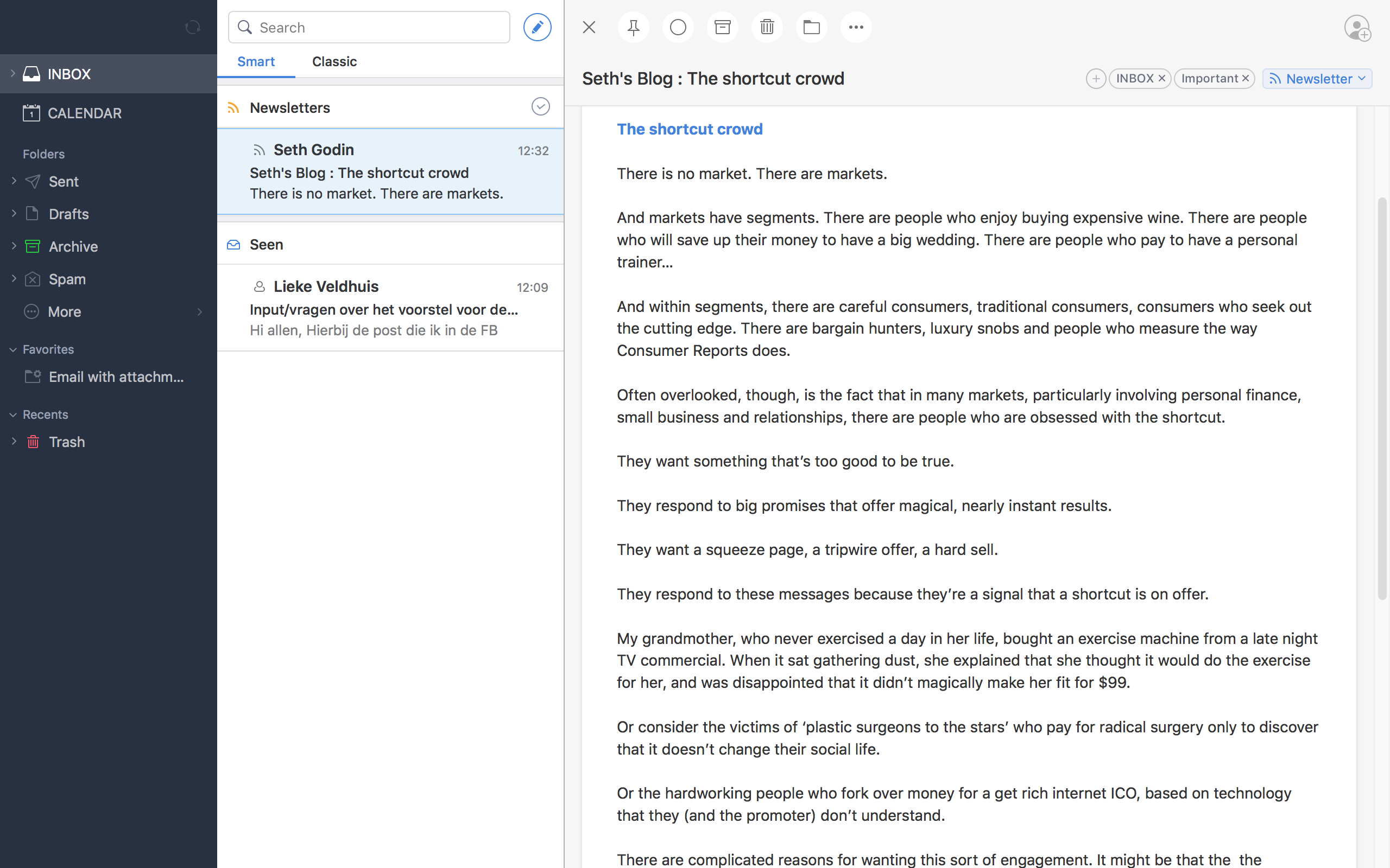 Declutter your inbox in three steps