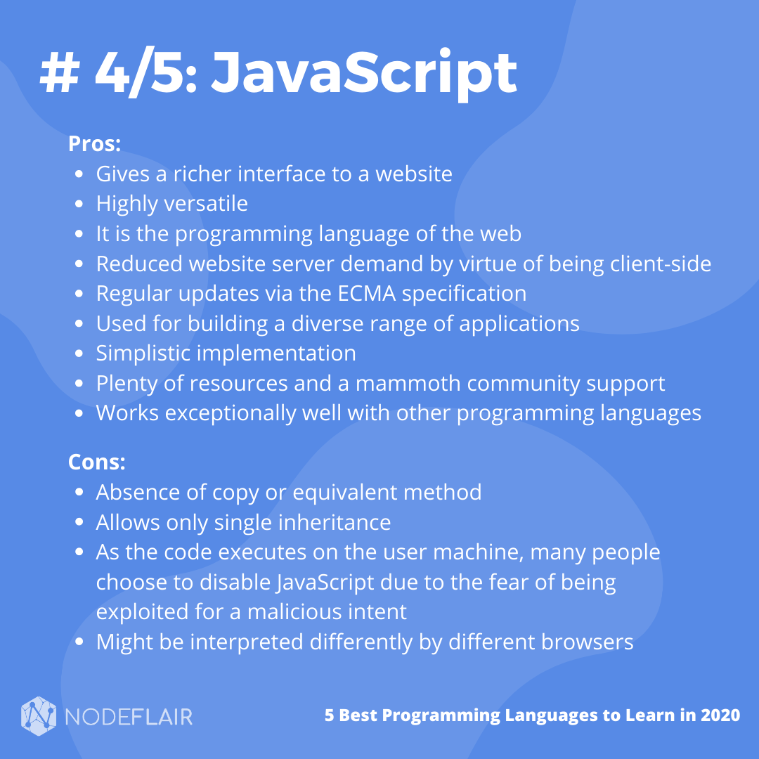 5 Best Programming Languages to Learn in 2020