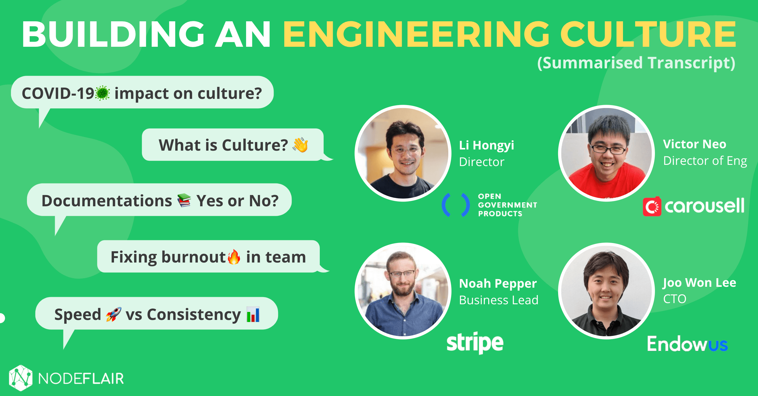 Building Engineering Culture with OGP, Stripe, Carousell and Endowus