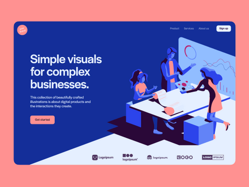 Digital interactions: illustration pack