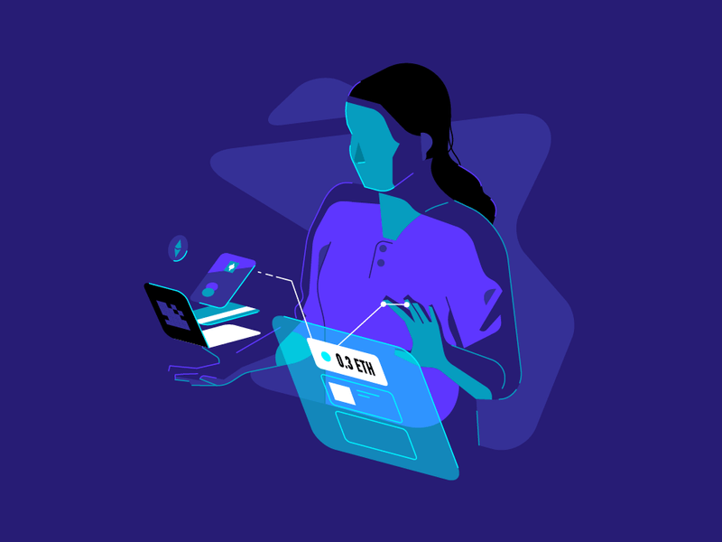 Digital wallet illustration — Vector design, SVG, PNG