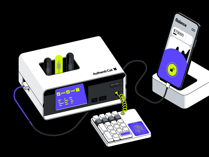 Secured api illustration — Vector design, SVG, PNG