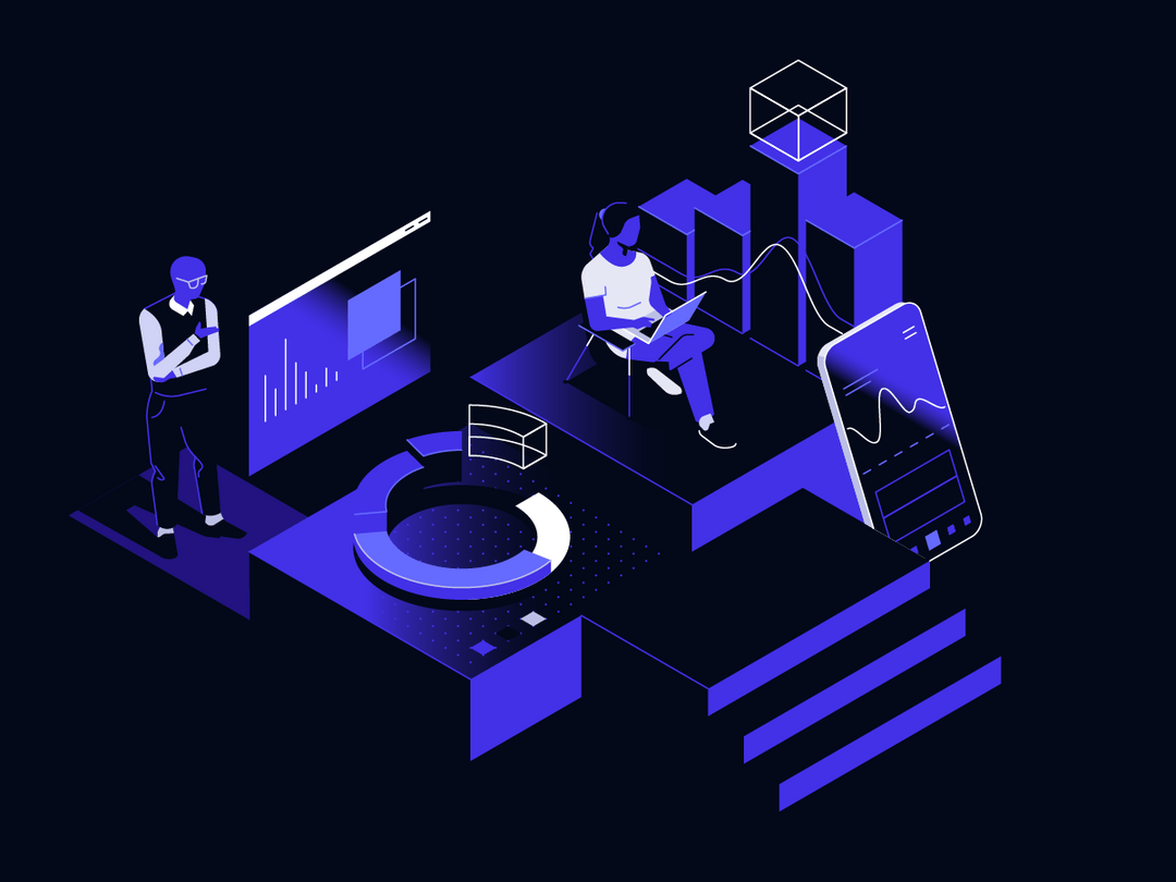 Data analysts illustration — Vector design, SVG, PNG