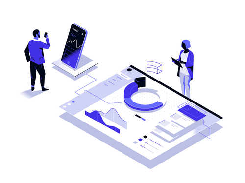 Product analytics illustration — Vector design, SVG, PNG