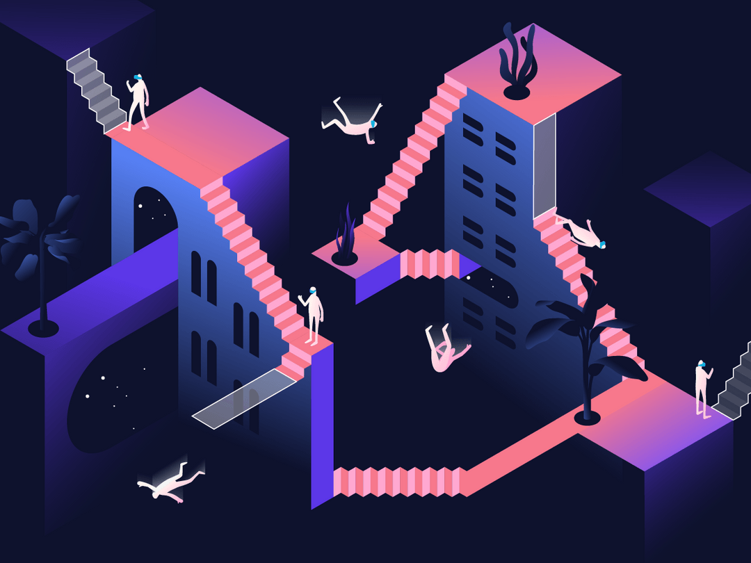 Isometric illusions: illustration pack
