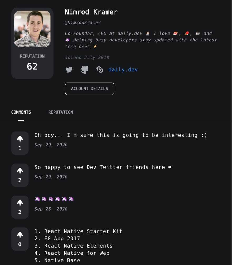 What’s new in v2.20.0 - daily.dev release note