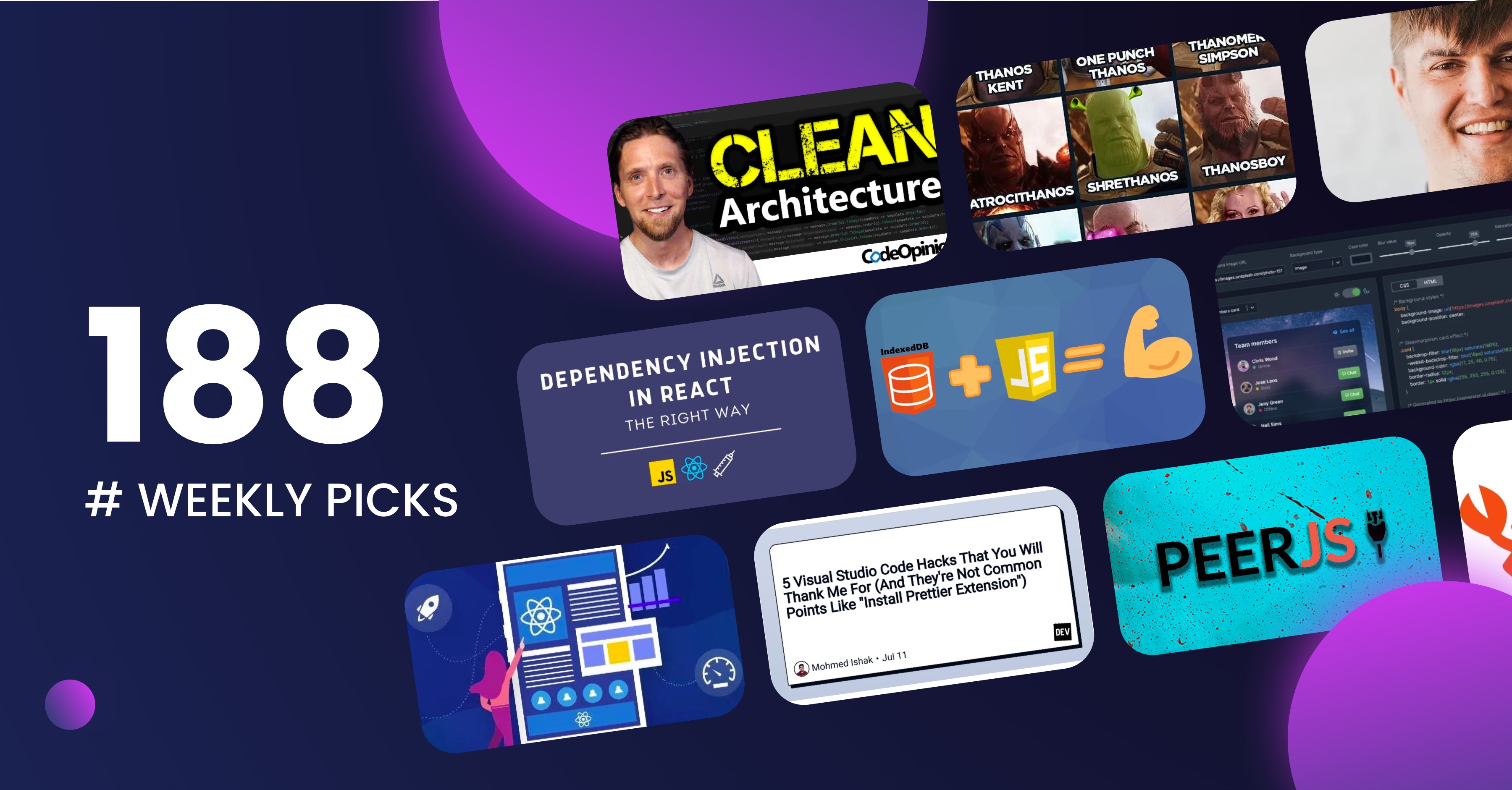 Clean Architecture, 5 VS Code Hacks, Rust and WebAssembly - Picks 188