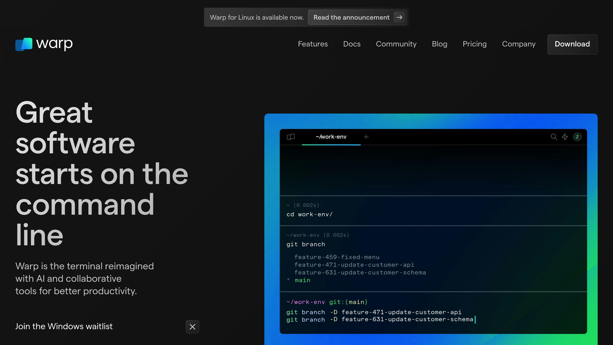 Warp: a new AI-based terminal you should try out
